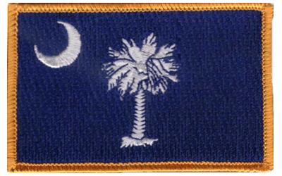 South Carolina State Flag Patch Iron On Patches - From Flag It Products