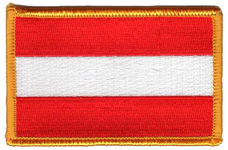 Austria Flag Patch Iron On Patches - From Flag It Products