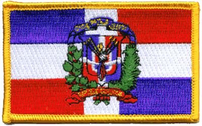 Dominican Republic Flag Patch Iron On Patches - From Flag It Products