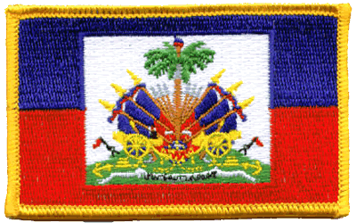 Haiti Flag Patch Iron On Patches - From Flag It Products